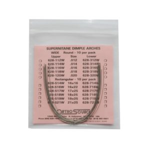 Super Elastic Dimple Nickel Titanium Arches – Wide – OrthoSourceGlobal