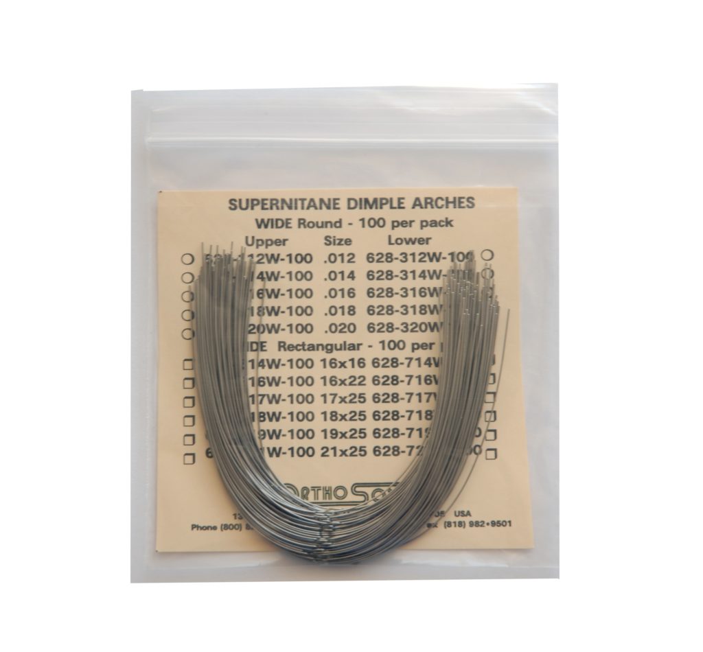 Super Elastic Dimple Nickel Titanium – Wide 100 pcs – OrthoSourceGlobal