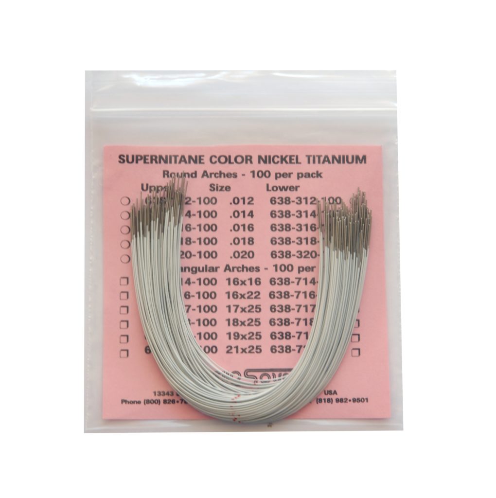 Tooth Color Super Elastic Nickel Titanium Arches – 100 PCS ...
