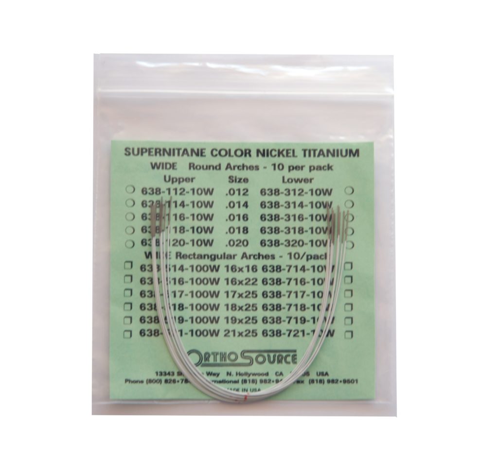 Tooth Color Super Elastic Nickel Titanium Arches – OrthoSourceGlobal